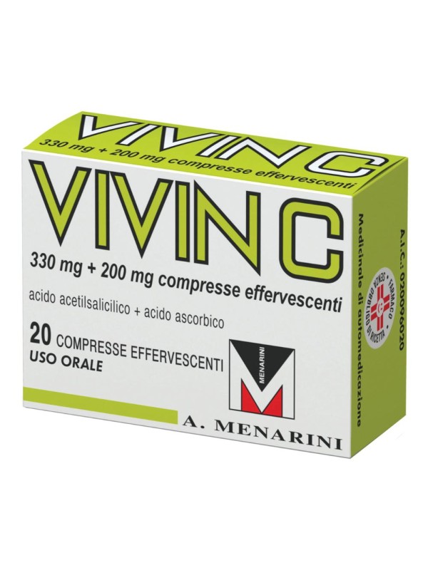 VIVIN C*20CPR EFF 330MG+200MG